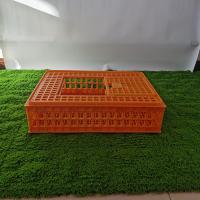 China Sturdy Poultry Transport Cage Secure Locking System Easy To Clean Chicken Farm Carrier Box for sale