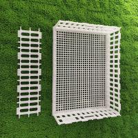 China Ventilated Portable Poultry Travel Cage Easy Assembly Yellow White Plastic Carrier for sale