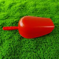 China Durability Orange Poultry Feeding Plastic Feeding Shovel Eco Friendly Scoop For Animals for sale