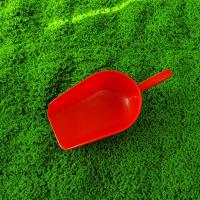 China Durable Orange Plastic Feeding Tools Poultry Feeder Easy To Clean Eco Friendly Scoop For Animals for sale