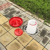 China 3Kg Farm Equipment Animal Poultry Broiler Automatic Feeding Plastic Chicken Drinkers And Feeders for sale