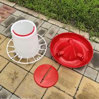 China New Arrivals 6Kg/9Kg Poultry Auto Chicken Feeder With Legs for sale
