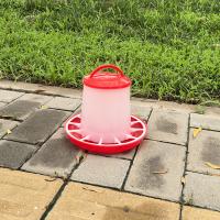 China Waterproof Plastic Poultry Feeder For Chickens Ducks Geese Turkeys Automatic Pet Feeder for sale