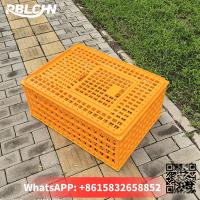 China Plastic Hygiene Security Chicken Transport Crates for sale
