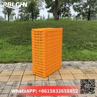 China Plastic Hygiene Security Chicken Transport Crates for sale