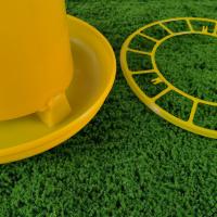 China Hanging Poultry Feeder Bucket Standard Weight Yellow for sale