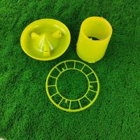 China Hanging Poultry Feeder Bucket Standard Weight Yellow for sale