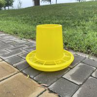 China Standard Yellow Round Chicken Feed Bucket Diy for sale