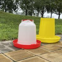 China Durable Plastic Round Poultry Feed Bucket For Fowls for sale