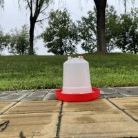 China Easy Install Chicken Waterer Red Bird Watering Dispensers Drip Free for sale