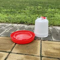 China Easy Install Chicken Waterer Red Bird Watering Dispensers Drip Free for sale