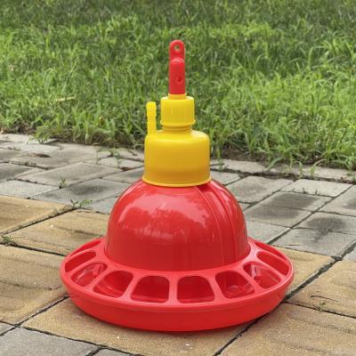China Cone Shape Anti Drip Red  Plastic Poultry Drinker for sale