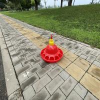 China Cone Shape Anti Drip Red  Plastic Poultry Drinker for sale