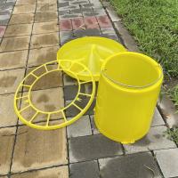 China Liter Volume Round Plastic Poultry Feed Bucket for sale