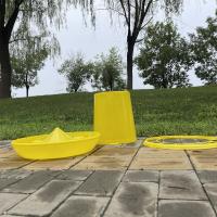 China Liter Volume Round Plastic Poultry Feed Bucket for sale