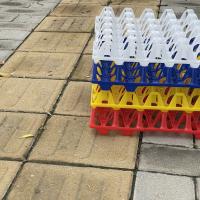 China 30 Slot Red Plastic Egg Cartons Eco Friendly Sustainable Transportation for sale