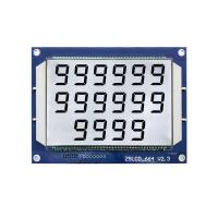 China 4.8V Electronic Lcd Display 664 Fule Dispenser TN Segment 130PIN White Backlight for sale