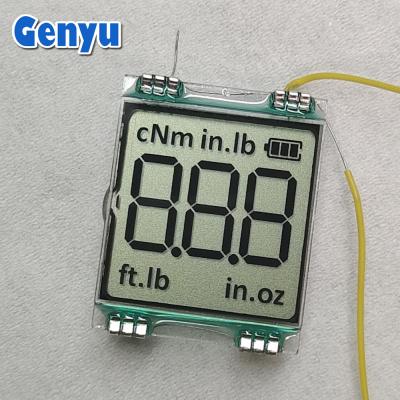 China Customization 3 Digit 7 Segment LCD Display TN Potivie Black Fonts 12 PIN Connect for sale