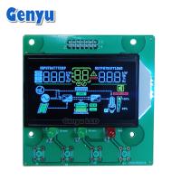 China Segment LCD VA Black Background Color Icons White Digits for Inverter for sale