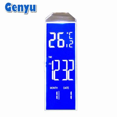 China Custom LCD Screen HTN Segment Blue Zebra White Backlight For Desk Lamp for sale