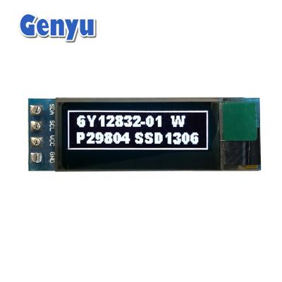 China White 0.91 Inch OLED Display Module 128x32 Dots SSD1306 4PIN I2C Interface for sale