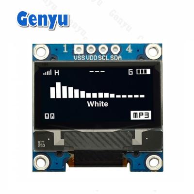 China 0.96 Inch OLED Screen Module White 128*64 Pixels SSD1306 I2C Interface for sale