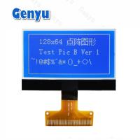China 2.15 Inch 128x64 Graphic LCD Screen STN White On Blue 34PIN Soldering FPC for sale