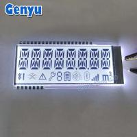 China TN White 14 Segment LCD Display Black Digits Customized Sizes PIN Connect for sale