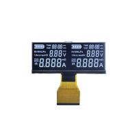 China VA LCD Display White Segments Black Background 5V FPC Connect for sale