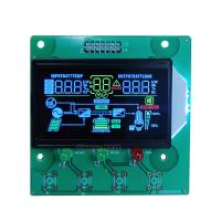 China Customized VA Black LCD Screen Color Icons 11 Segment Display Modules with White Backlight 59.9 W x32.5 H mm Viewing Area for sale