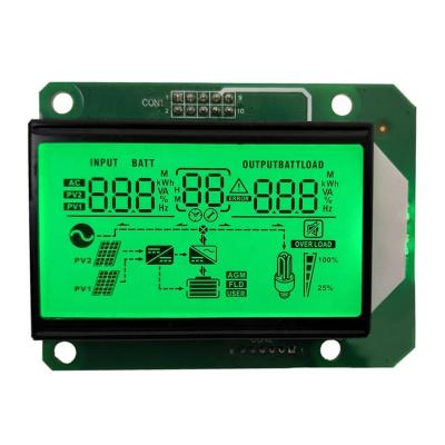 China Monochrome HTN 7 Segment Display with 6 O' Clock Viewing Angle Customized Size Inverter LCD Screens from LCD for sale