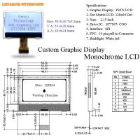 China COG LCD Display with SPI Interface and ST7567 Drive IC for Handheld Devices Featuring White or Blue Backlight for sale