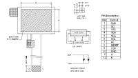 China 1.3 Inch 128x64 High Contrast LCD Module TFT LCD Display Screen for sale