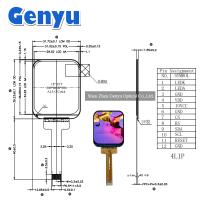 China Genyu 1.83 inch TFT LCD Display with 240x284 Resolution and SPI Interface for High Clarity for sale