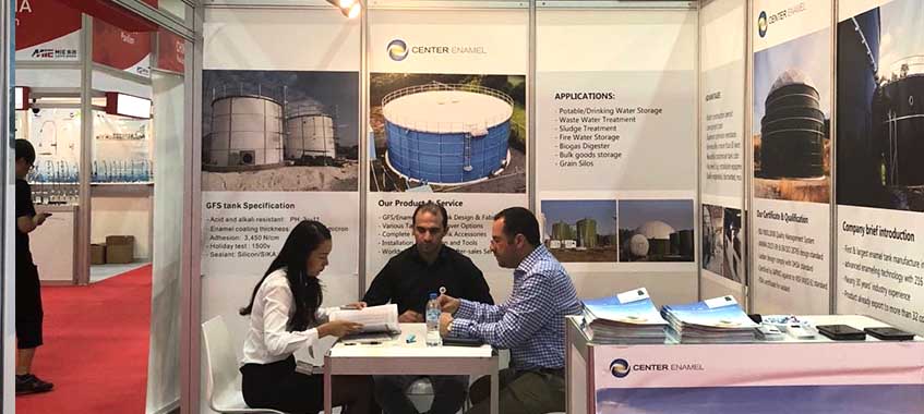 Center Enamel Exhibition In Wetex In Dubai