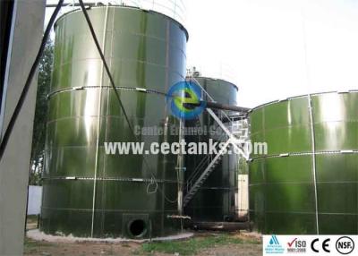 China SBR enamel coated steel wastewater storage tank , bolted steel water storage tanks for sale