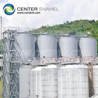 China GFS Cylindrical Stainless Steel Water Tank For Wastewater Treatment Projects for sale