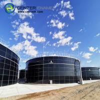 China Anti Adhesion Bolted Steel Tanks Dark Green Body Color for sale