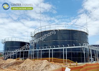 China 0.25mm Coating Thickness Glass Fused Steel Tanks For Digester Reactor for sale