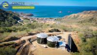 China Center Enamel's Superior Aluminum Geodesic Dome Roof Shines In Costa Rica Potable Water Project for sale