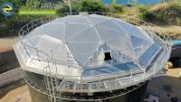 China Durable Aluminum Geodesic Dome Roofs For Drinking Water Storage Tanks for sale