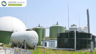 China Glass Lined Dark Green Anaerobic Digester Tank With EGSB Reactor for sale
