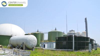 China Anti-Acid and Anti-Alkali Bolted Steel Biogas Storage Tanks: Designed for Low-Temperature Environments for sale