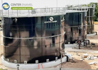 China AWWA Standard Leachate Storage Tanks with Aluminum Alloy Trough Deck Roofs for sale