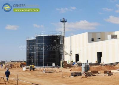 China 700,000 Gallons Leachate Storage Tanks with Aluminum Alloy Trough Deck Roofs for sale