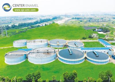 China Center Enamel Provides Anaerobic Digester Tanks For Bolivia Wastewater Treatment Project for sale