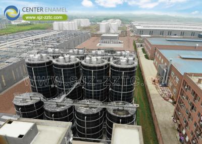 China Center Enamel Provides Anaerobic Digester Tanks For Benin Wastewater Treatment Project for sale