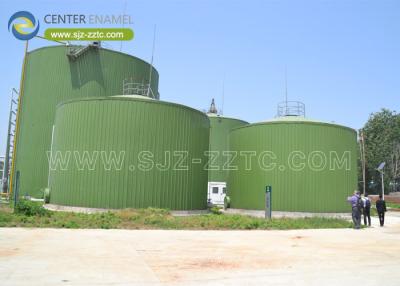 China Center Enamel Provides Anaerobic Digester Tanks For Cameroon Wastewater Treatment Project for sale