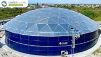 China Center Enamel can Provide Aluminum Dome Roofs for Croatia Crude Oil Storage Tanks for sale