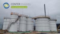China Epoxy Coated Steel Bolted Tanks for Aquaculture Storage: Supports Healthy Aquatic Environments for sale